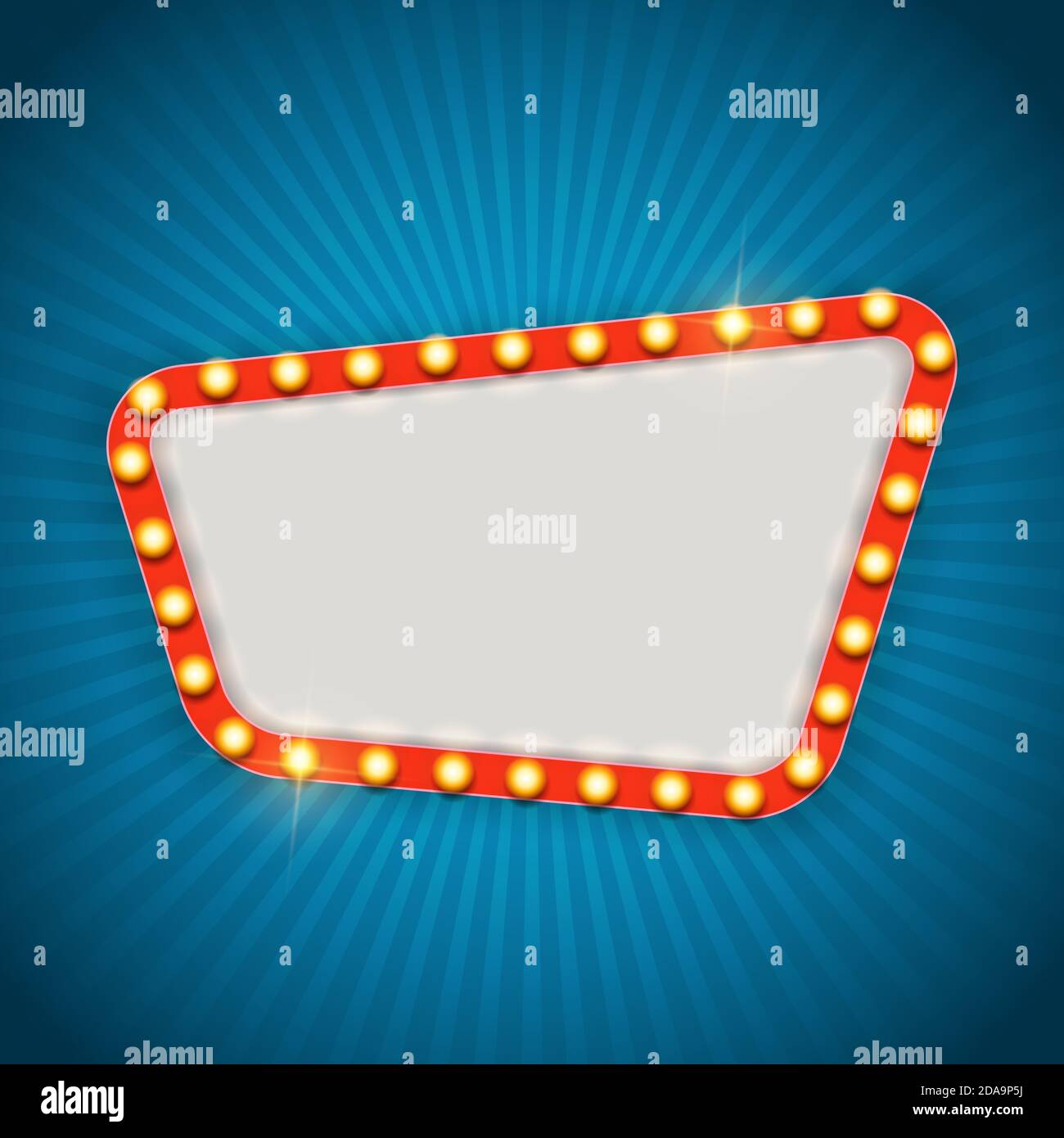 Vintage 3d light retro frame. Illustration Stock Photo - Alamy