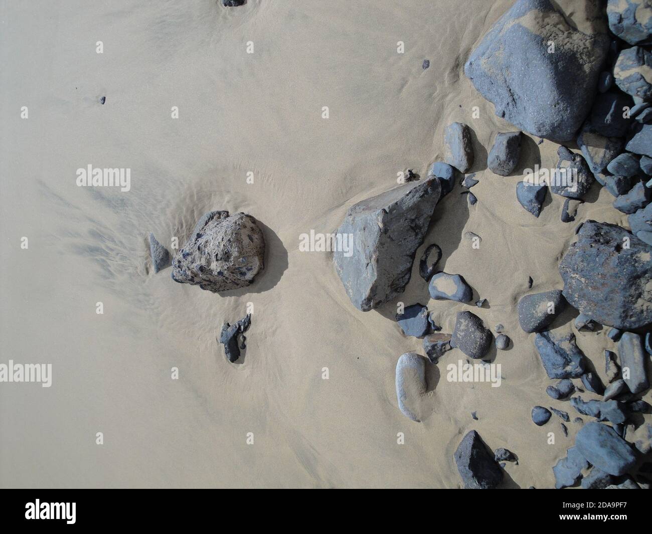 Beach structures on Porto Santo, Portugal Stock Photo - Alamy