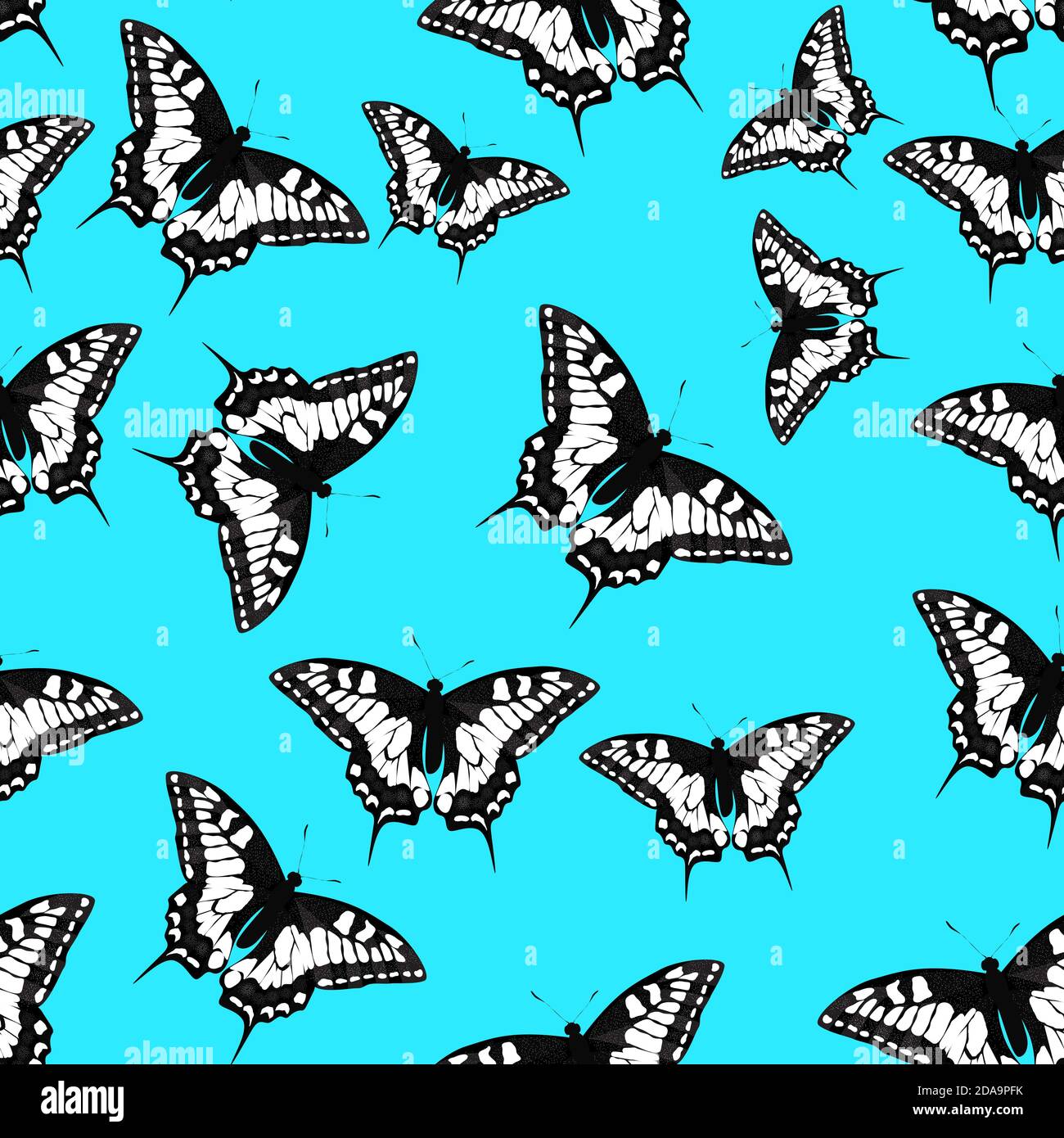 Butterfly Seamless Pattern Background Illustration Stock Photo - Alamy