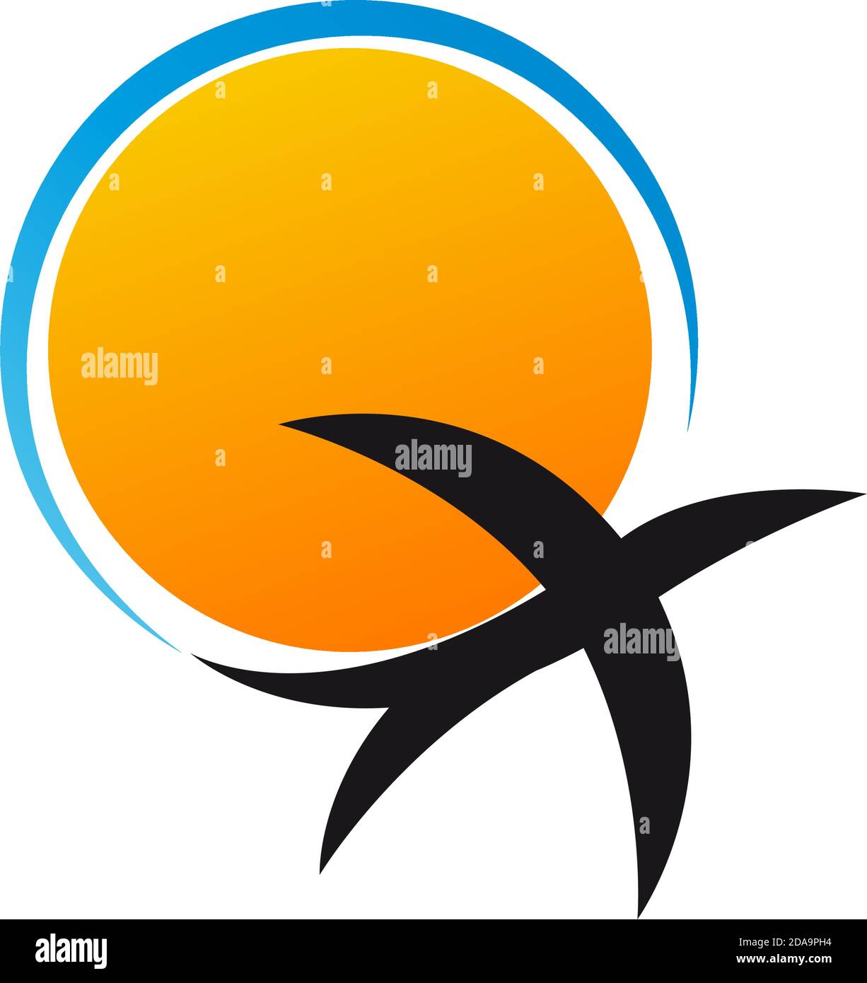 Black sun bird Stock Vector Images - Alamy