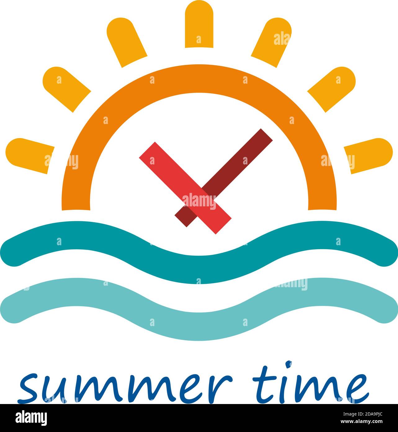 Vector sign summer time Stock Vector Image & Art - Alamy