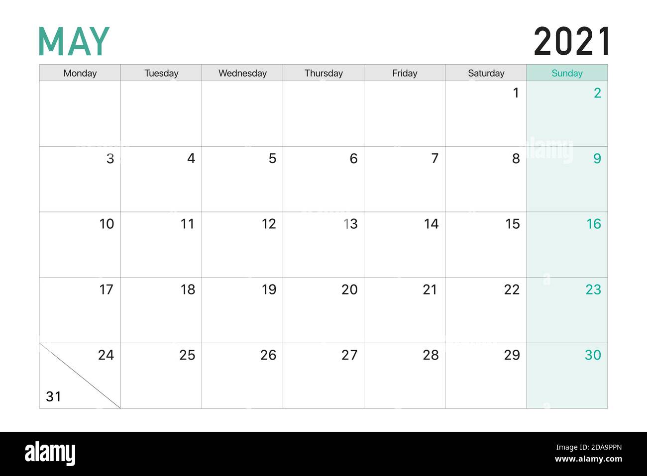 Digital calendar and monday hi-res stock photography and images - Alamy