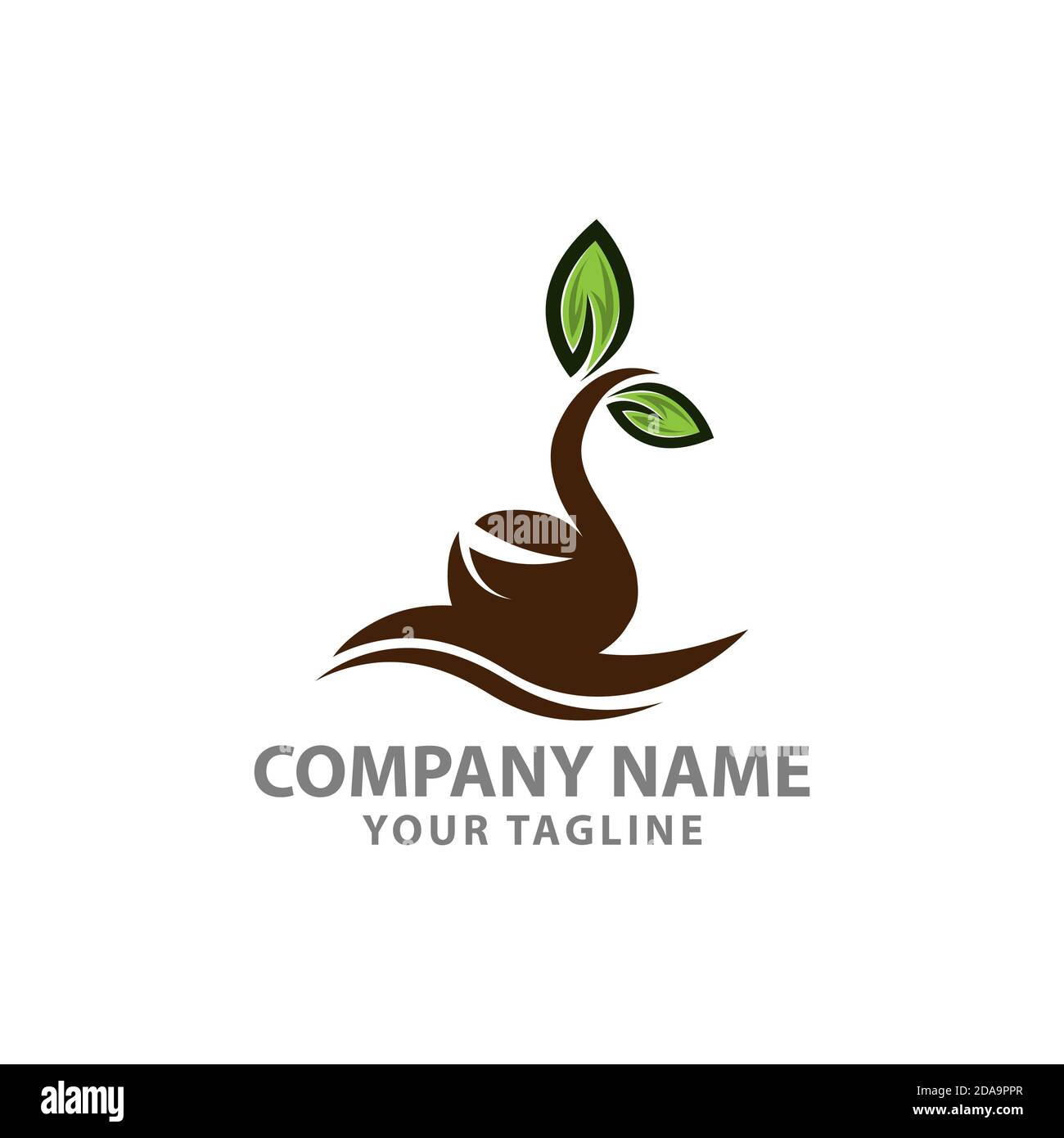 Plant Seeds Logo Concept Template Vector Stock Vector Image And Art Alamy