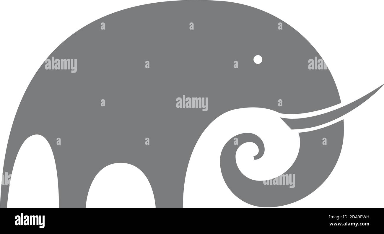 Simple Vector sign elephant Stock Vector Image & Art - Alamy