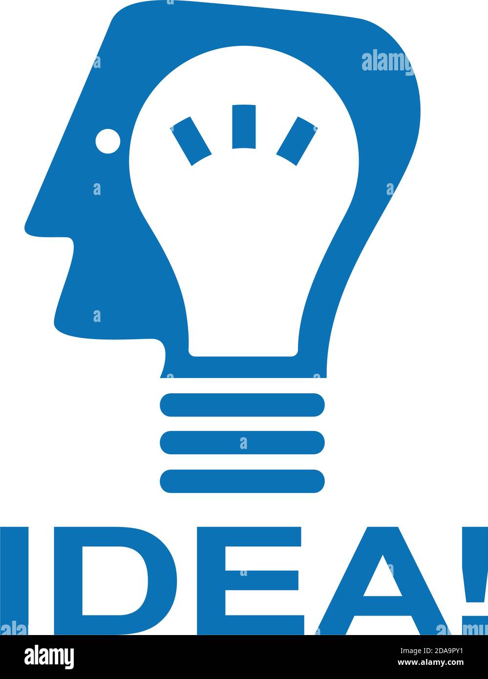 Vector sign idea in head Stock Vector Image & Art - Alamy