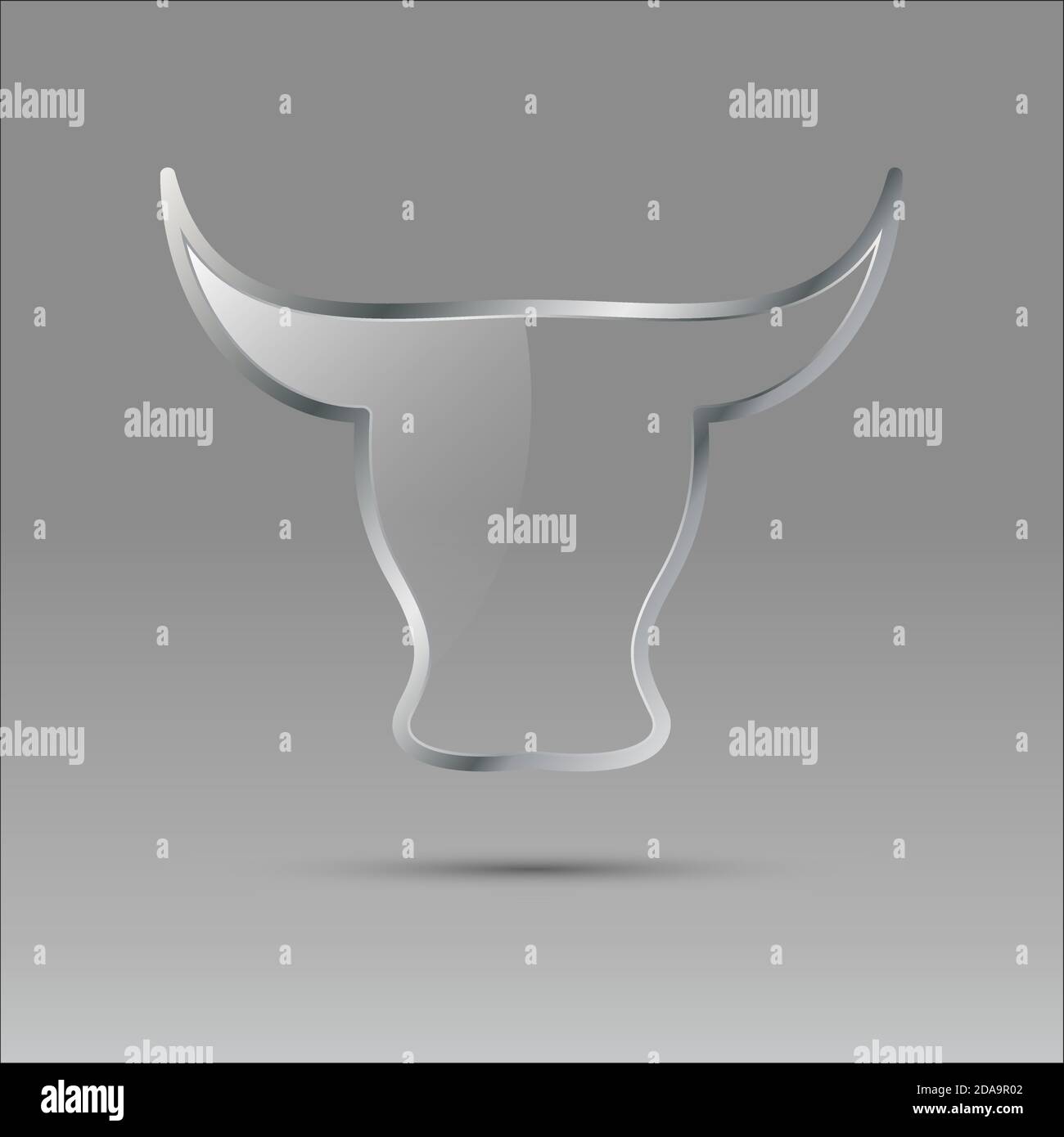 Vector sign glass and metal bull Stock Vector Image & Art - Alamy