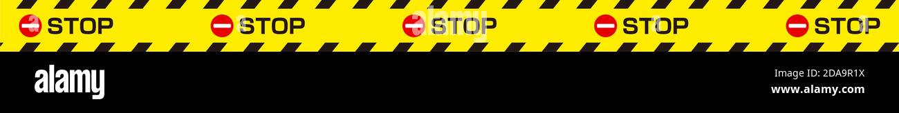 Police line ( warning tape ) flat vector illustration Stock Vector ...