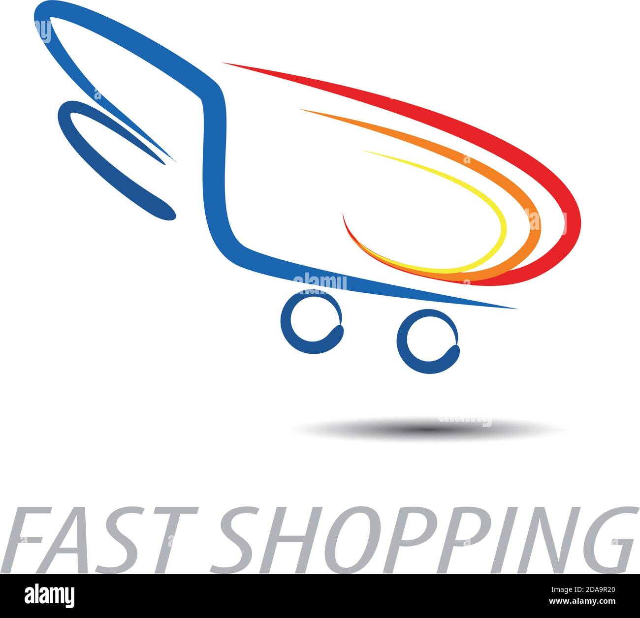Vector sign fast shopping Stock Vector Image & Art - Alamy