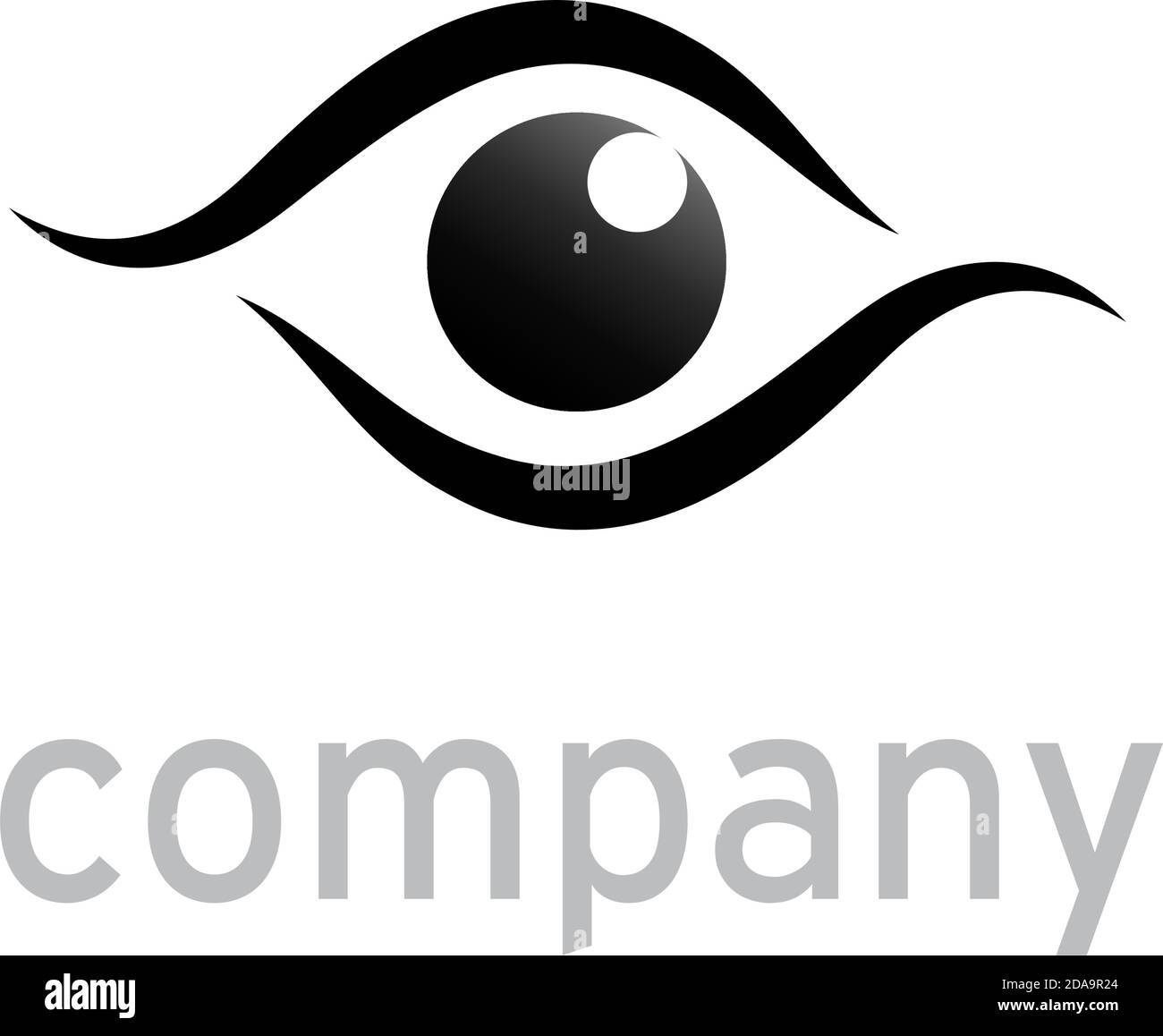 Vector sign black eye, iris Stock Vector Image & Art - Alamy