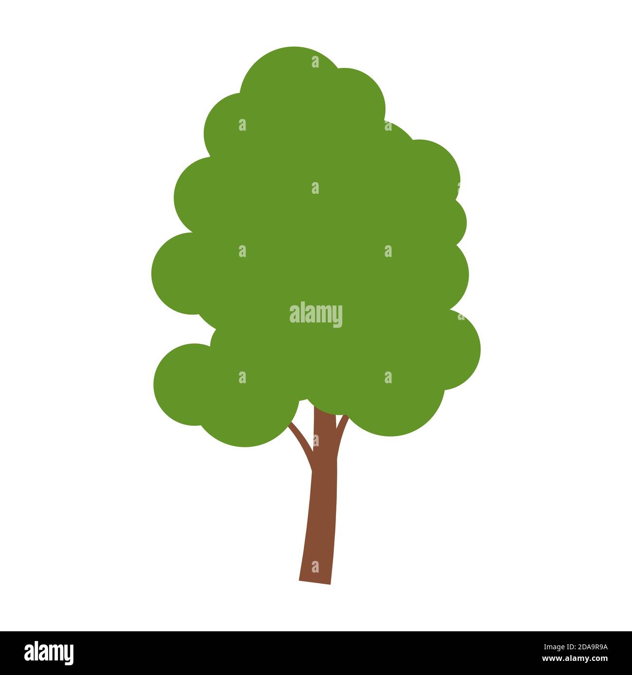 Simple Tree Icon Illustration Stock Photo - Alamy