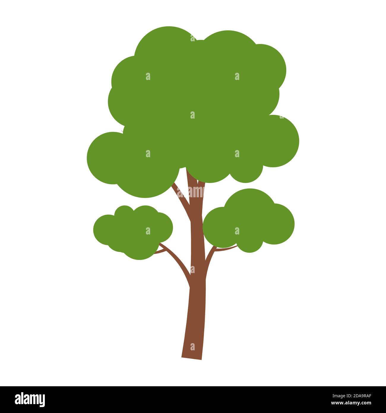 Simple Tree Icon Illustration Stock Photo - Alamy