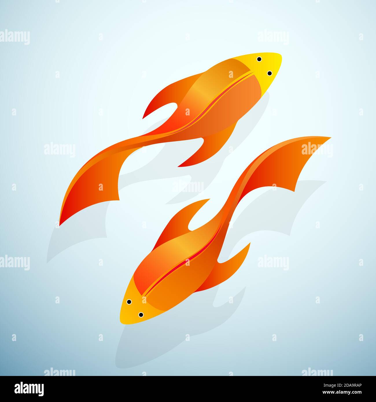 Vector sign goldfish in aquarium Stock Vector Image & Art - Alamy