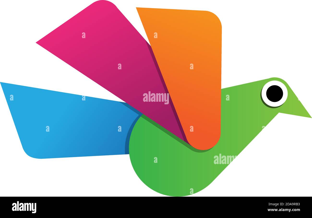 Vector sign abstract bird in flight Stock Vector Image & Art - Alamy