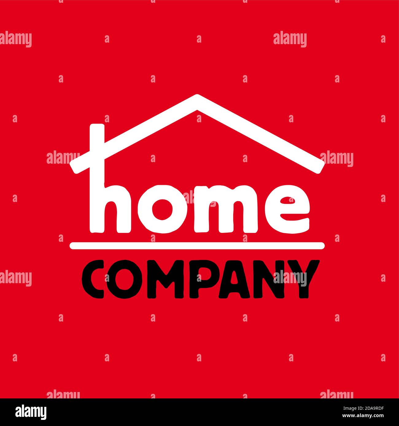 Vector sign house, with text in red background Stock Vector Image & Art ...