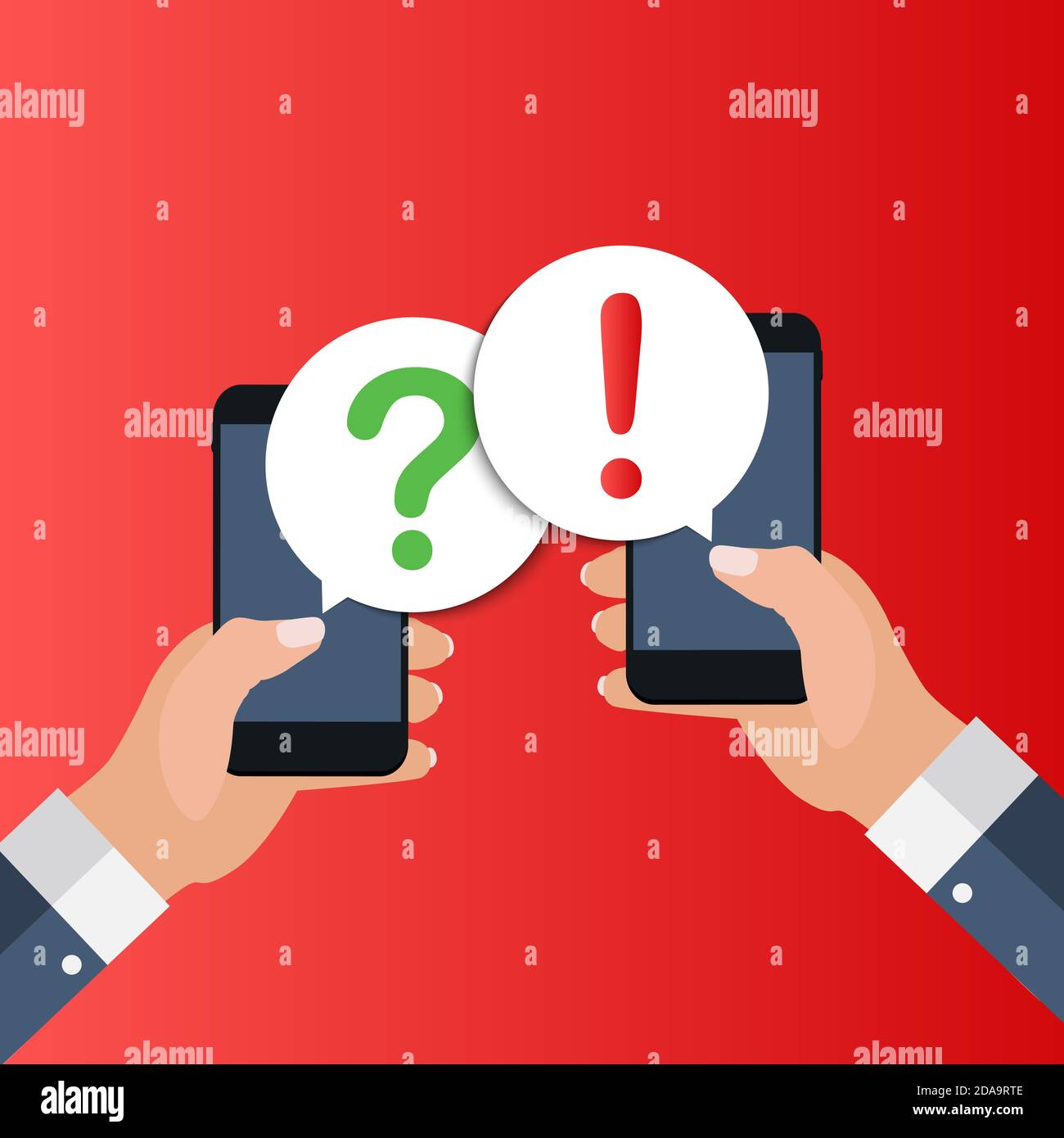 Alert message mobile notification on the smartphone screen concept ...