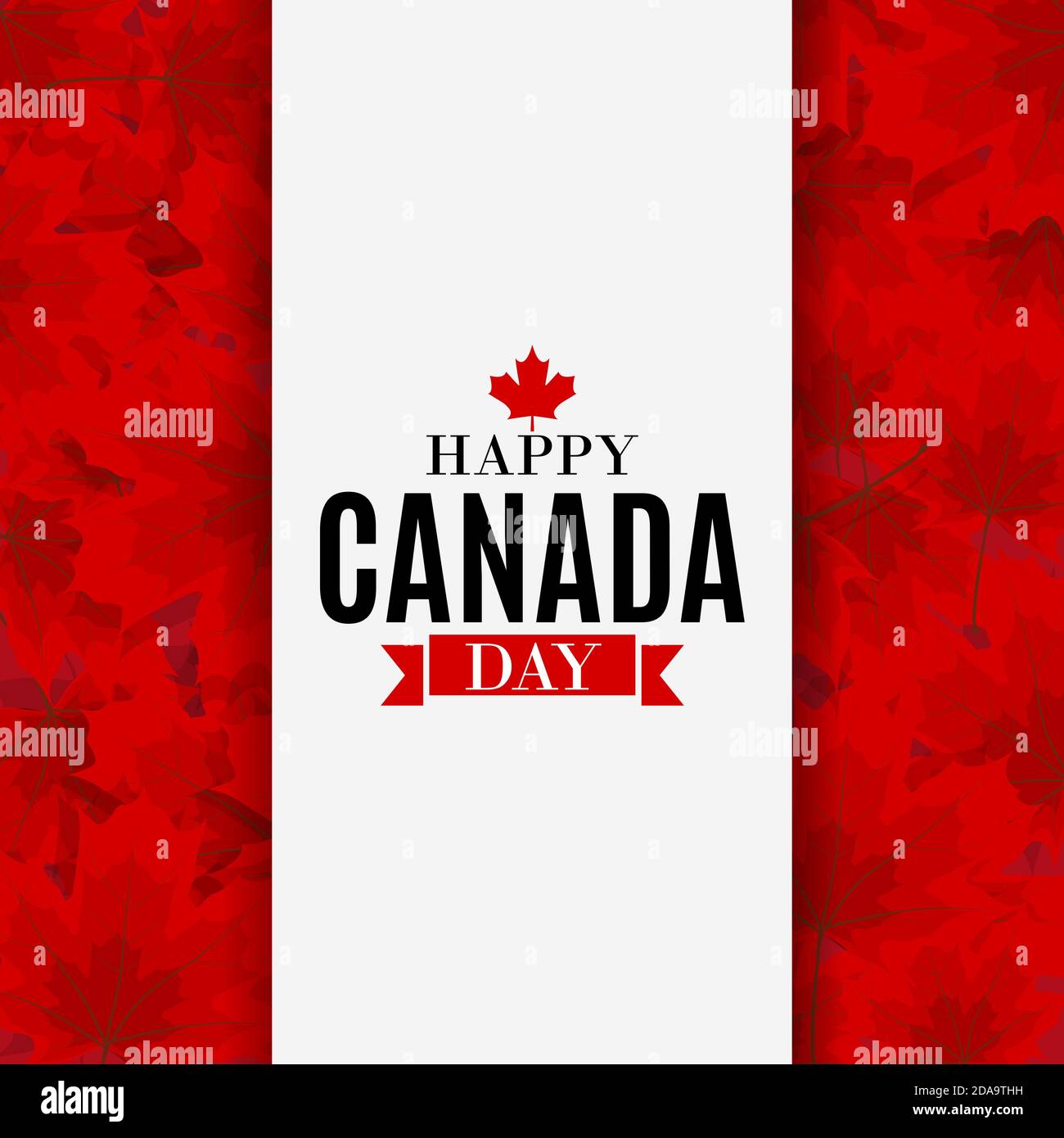 Happy Canada Day Background greeting card. Illustration Stock Photo - Alamy