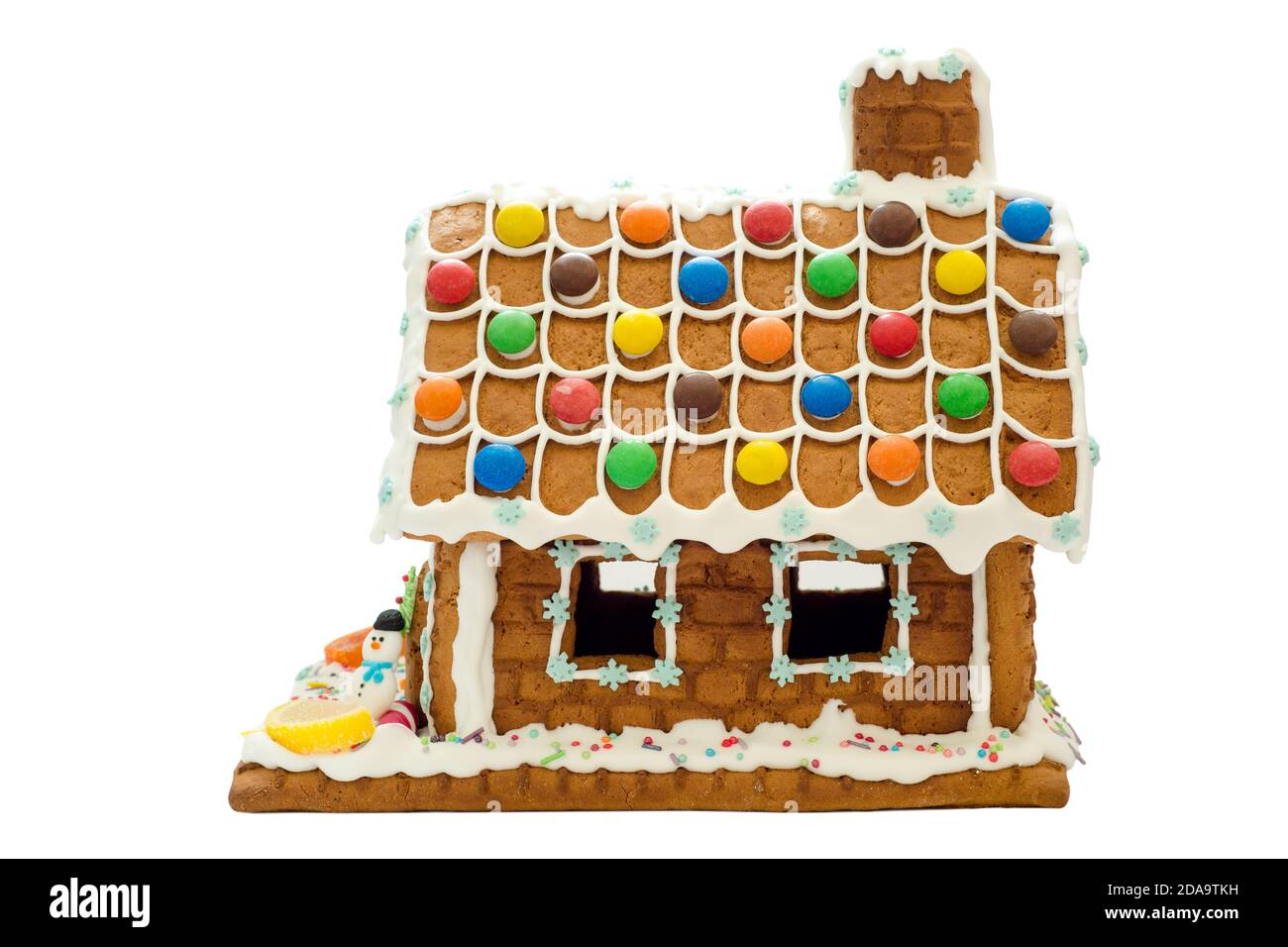 gingerbread house isolated on a white background Stock Photo - Alamy