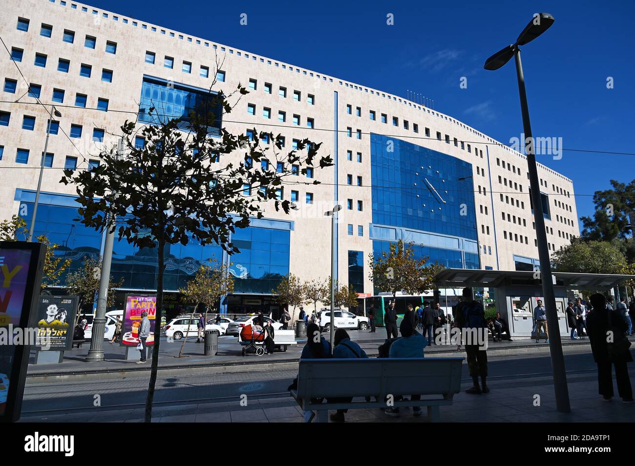 Jerusalem central bus station Stock Photo - Alamy
