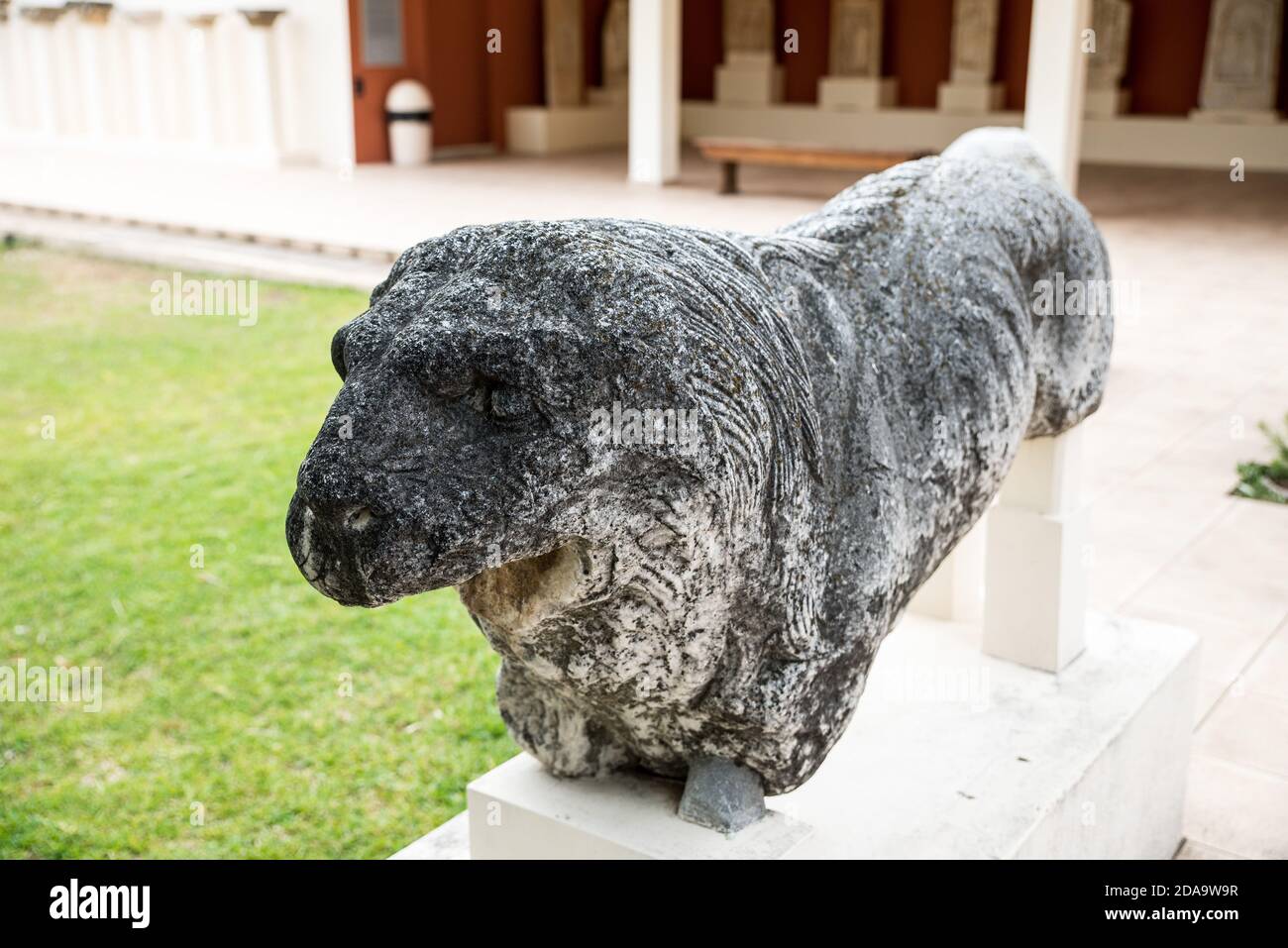 Exhibits of the archeological museum of Eretria Stock Photo - Alamy