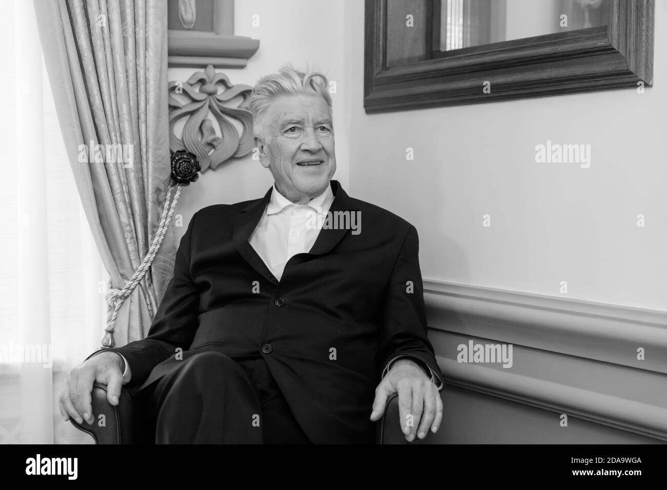 KIEV, UKRAINE - Nov. 18, 2017: Meeting with legendary American film ...