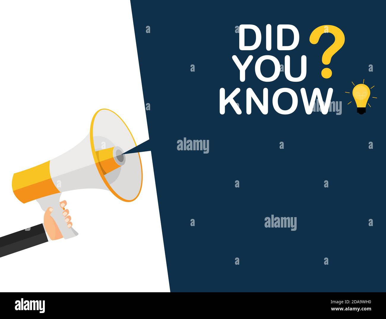 Did you know interesting fact label sticker. Illustration Stock Photo ...