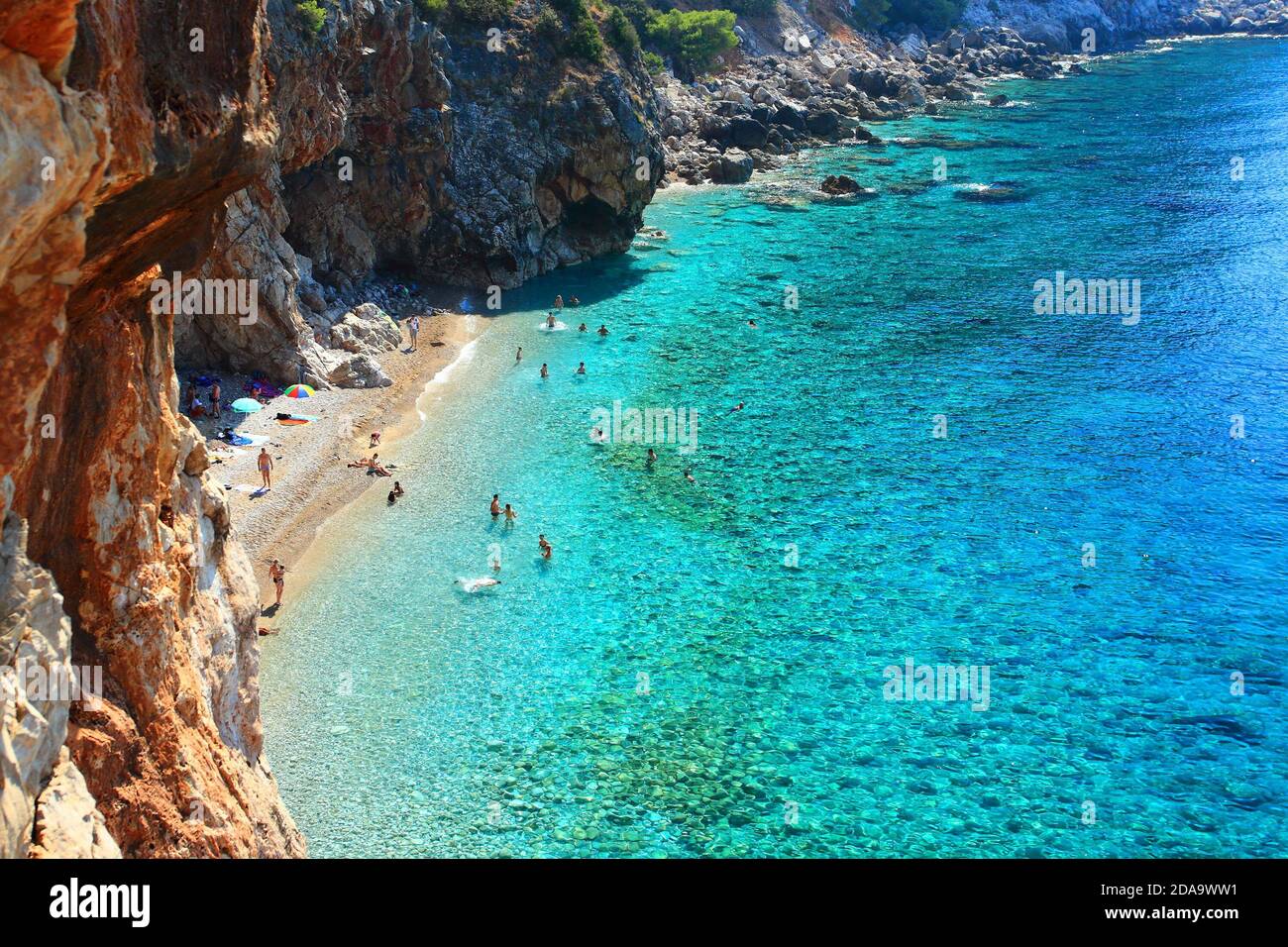 Top beach Pasjaca near Dubrovnik, touristic destination in Croatia ...