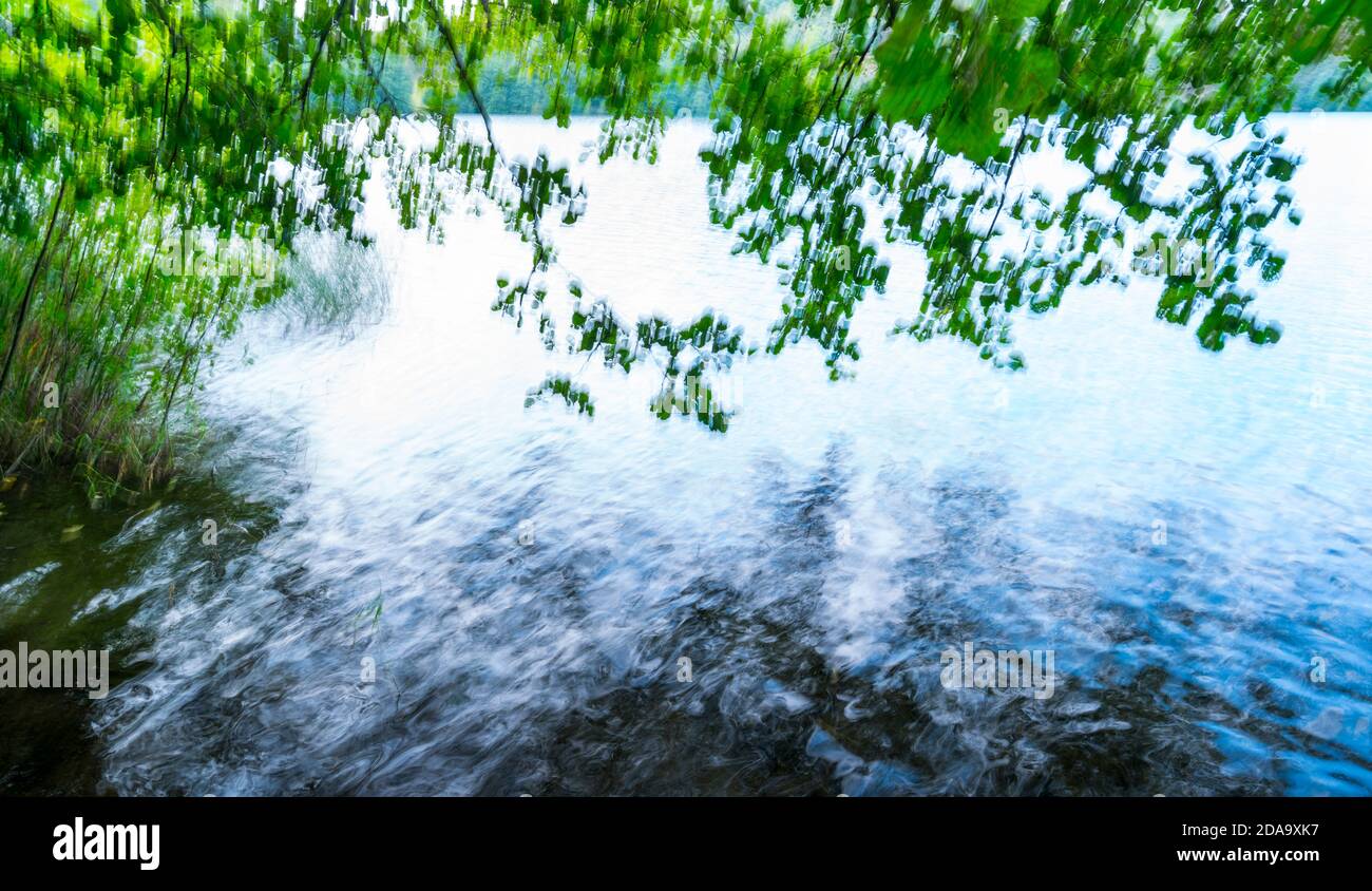 Volcanic Lake, Maar, Vulkaneifel Nature Park and Geopark, Western Eifel ...