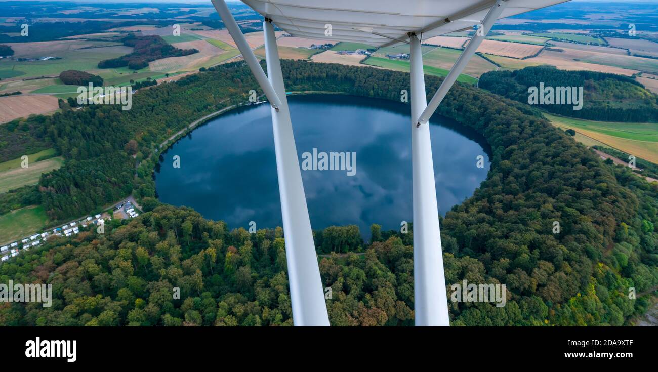 Volcanic Lake, Maar, Vulkaneifel Nature Park and Geopark, Western Eifel ...