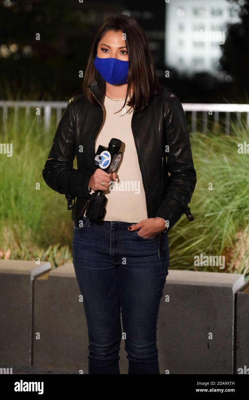 ABC7 Eyewitness News reporter Veronica Miracle at Grand Park in ...