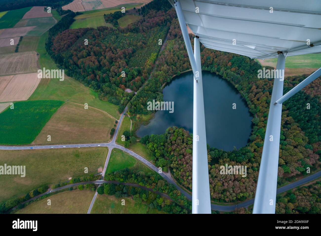 Volcanic Lake, Maar, Vulkaneifel Nature Park and Geopark, Western Eifel ...
