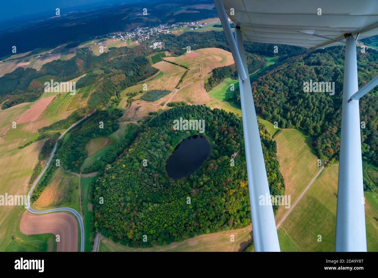 Volcanic Lake, Maar, Vulkaneifel Nature Park and Geopark, Western Eifel ...