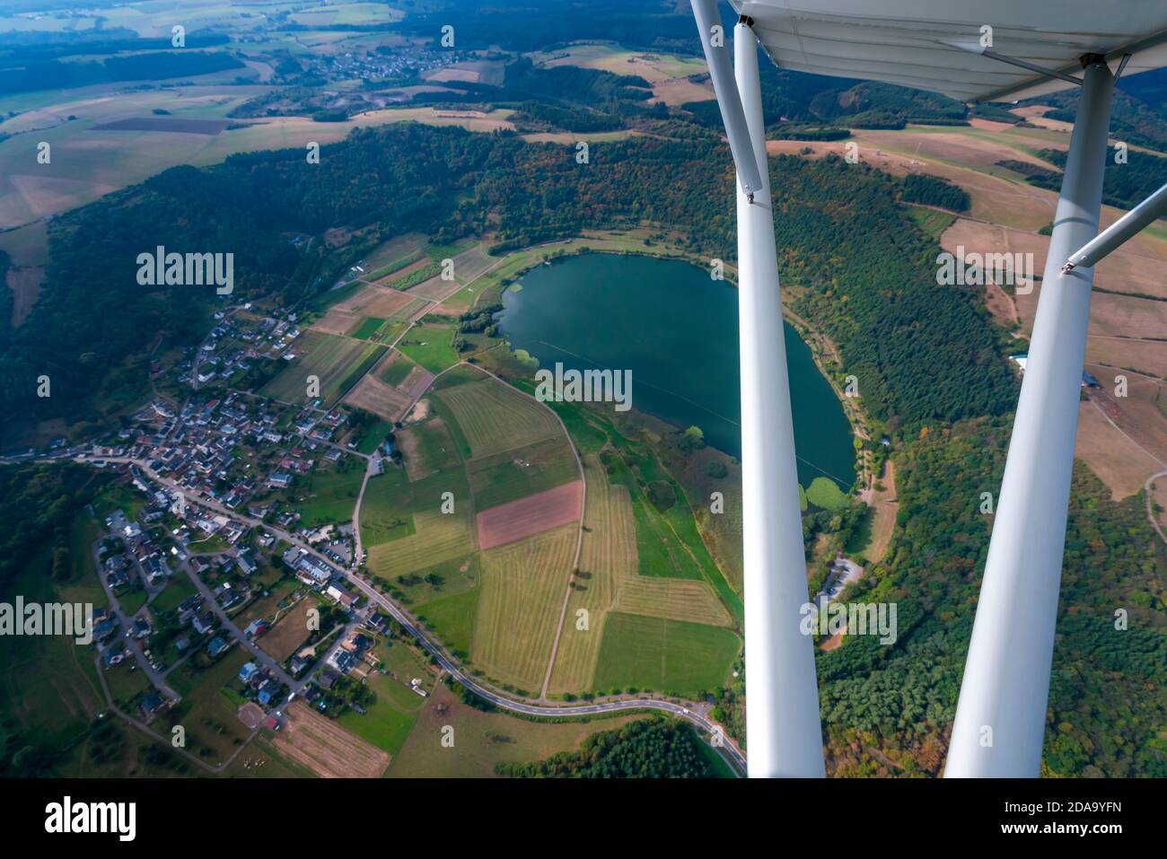 Volcanic Lake, Maar, Vulkaneifel Nature Park and Geopark, Western Eifel ...