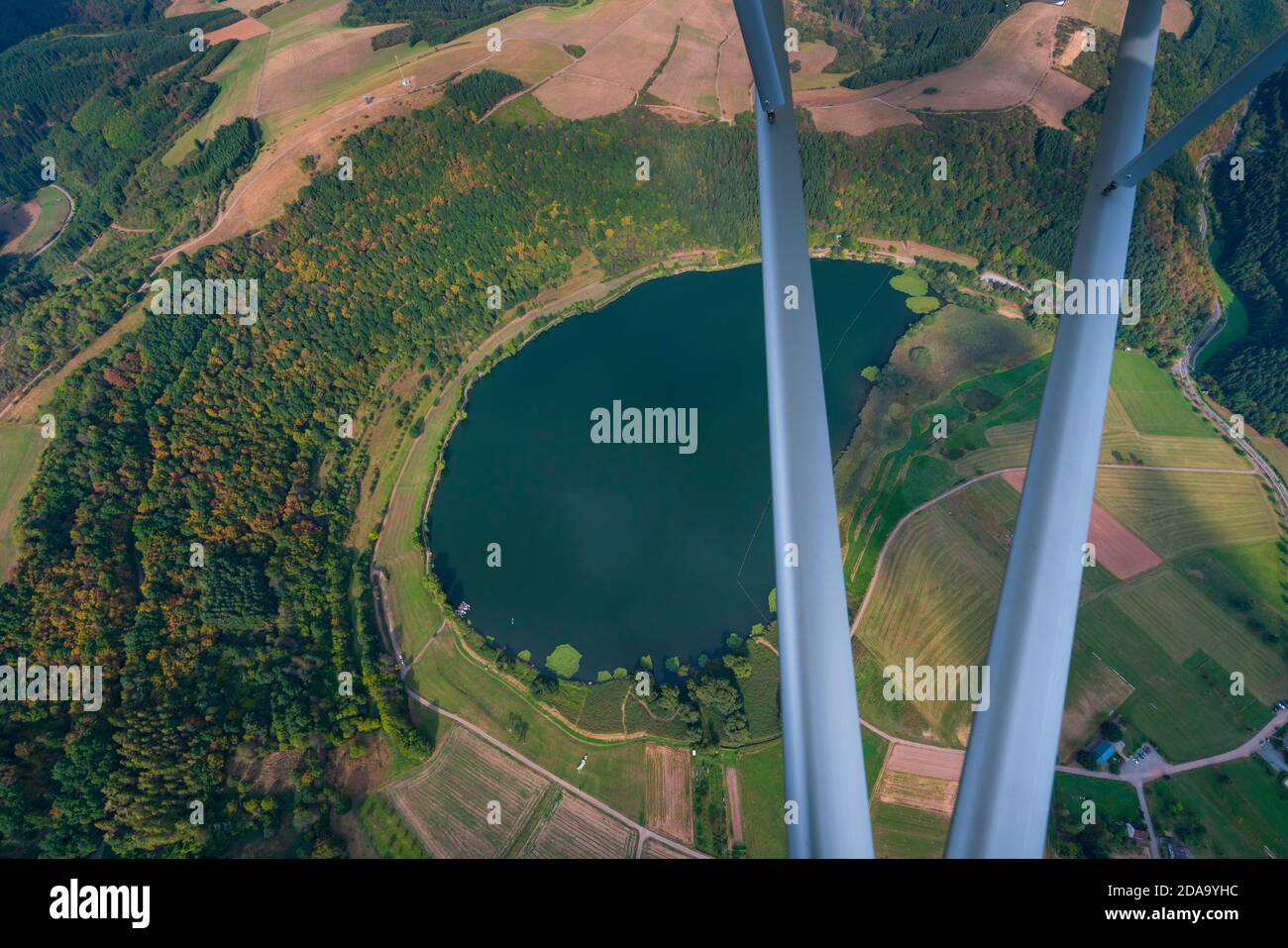 Volcanic Lake, Maar, Vulkaneifel Nature Park and Geopark, Western Eifel ...