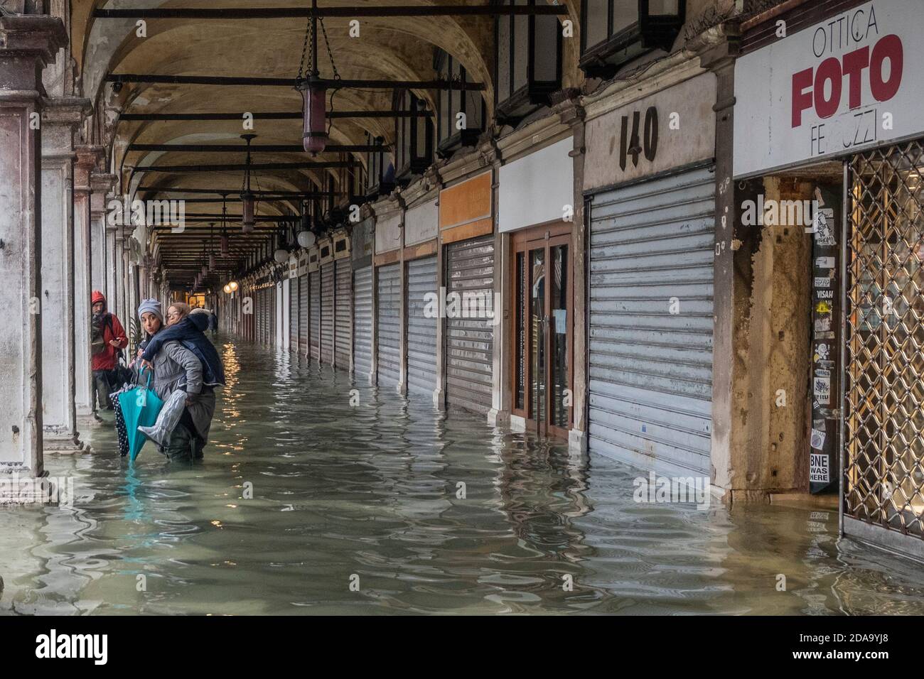 Exceptional high tide in venice Stock Photo - Alamy
