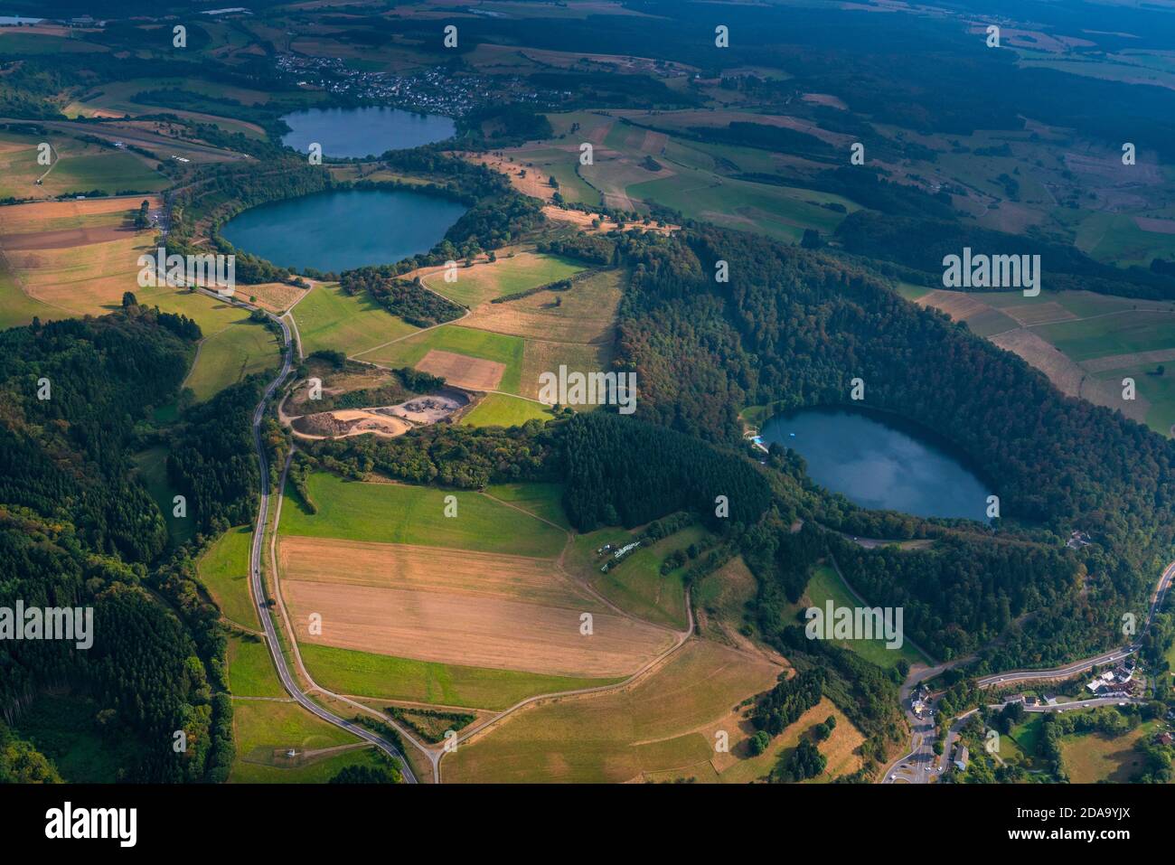 Volcanic Lake, Maar, Vulkaneifel Nature Park and Geopark, Western Eifel ...