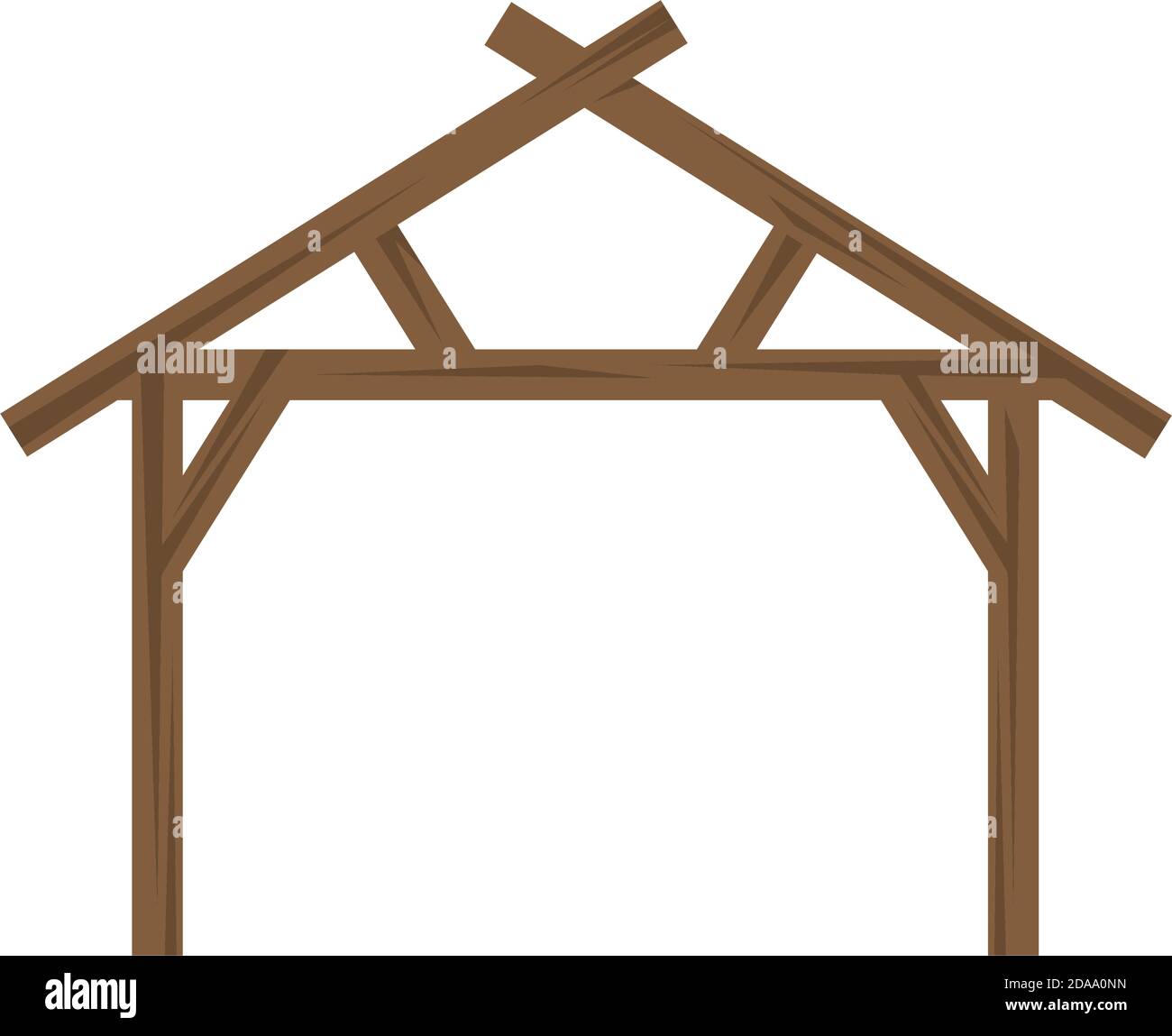 Manger house wooden nativity design Stock Vector Images - Alamy