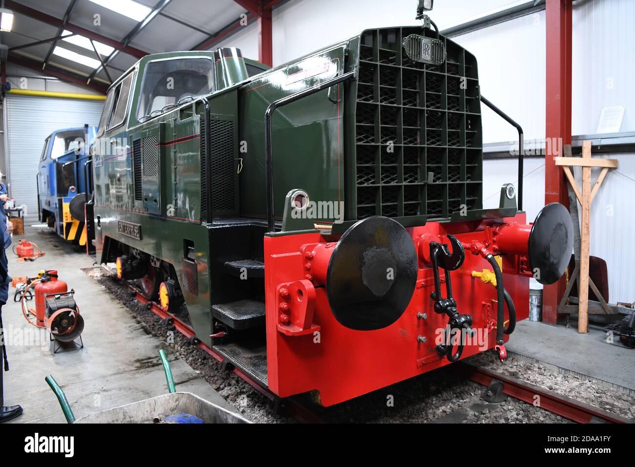 Sentinel diesel loco at Ribble Steam Railway and Museum, Preston ...