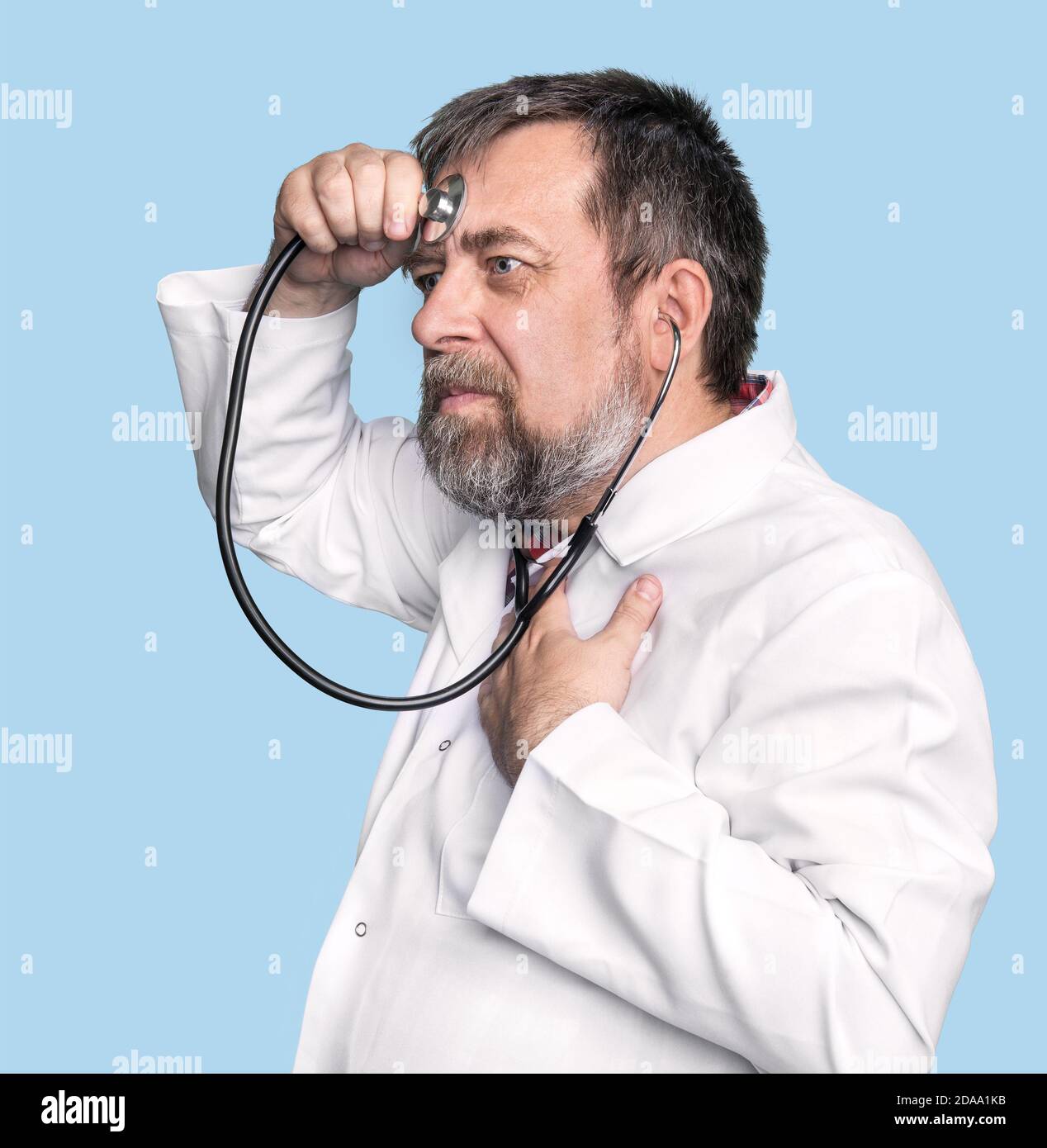 Doctor crazy mad beard hi-res stock photography and images - Alamy