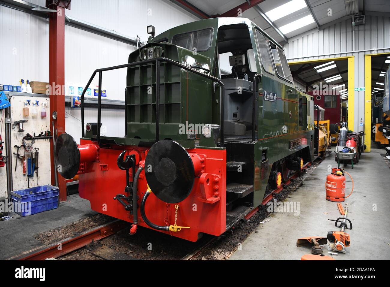 Sentinel diesel loco at Ribble Steam Railway and Museum, Preston ...