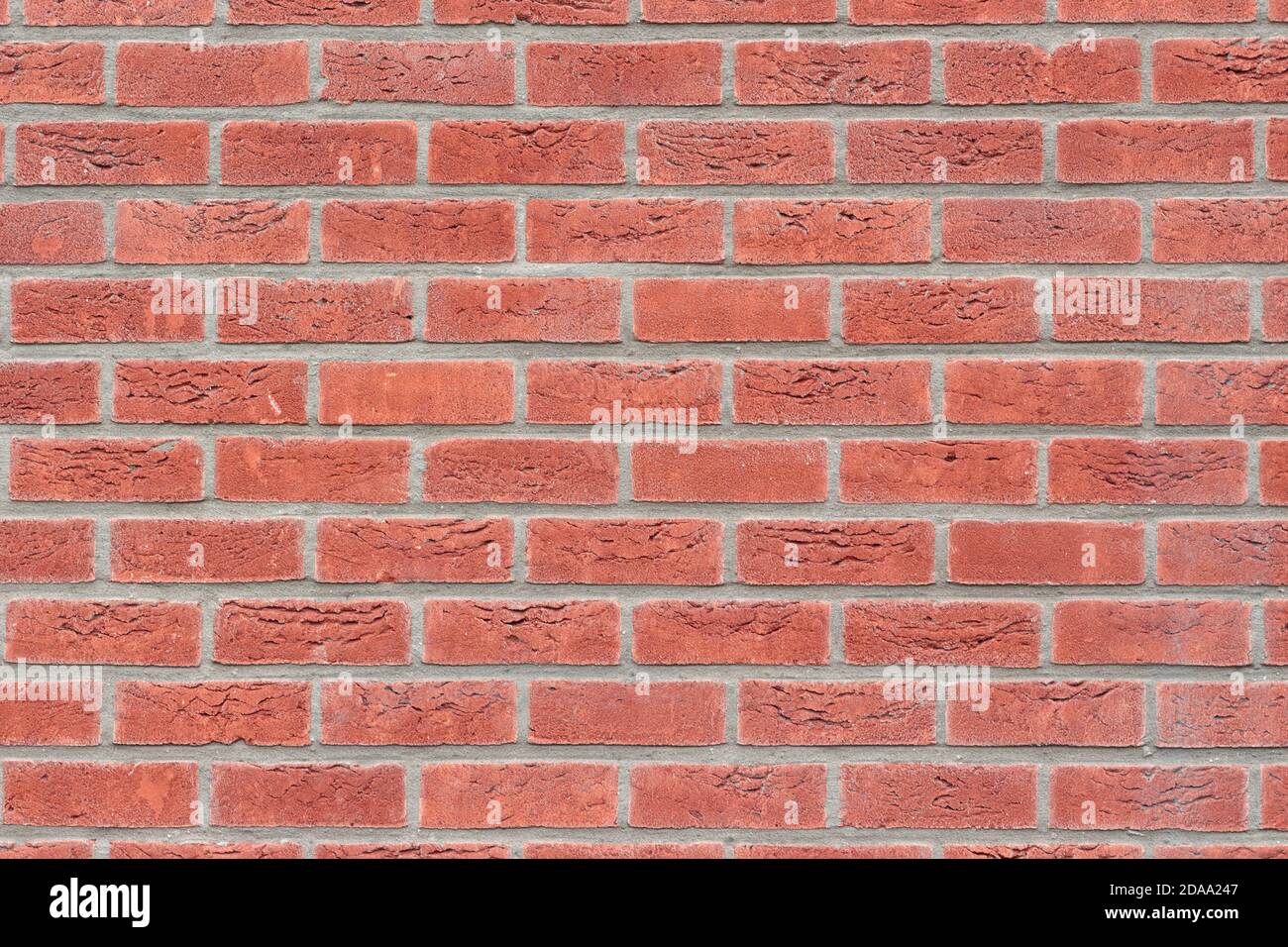 Red brick wall front view. background replacement Stock Photo - Alamy