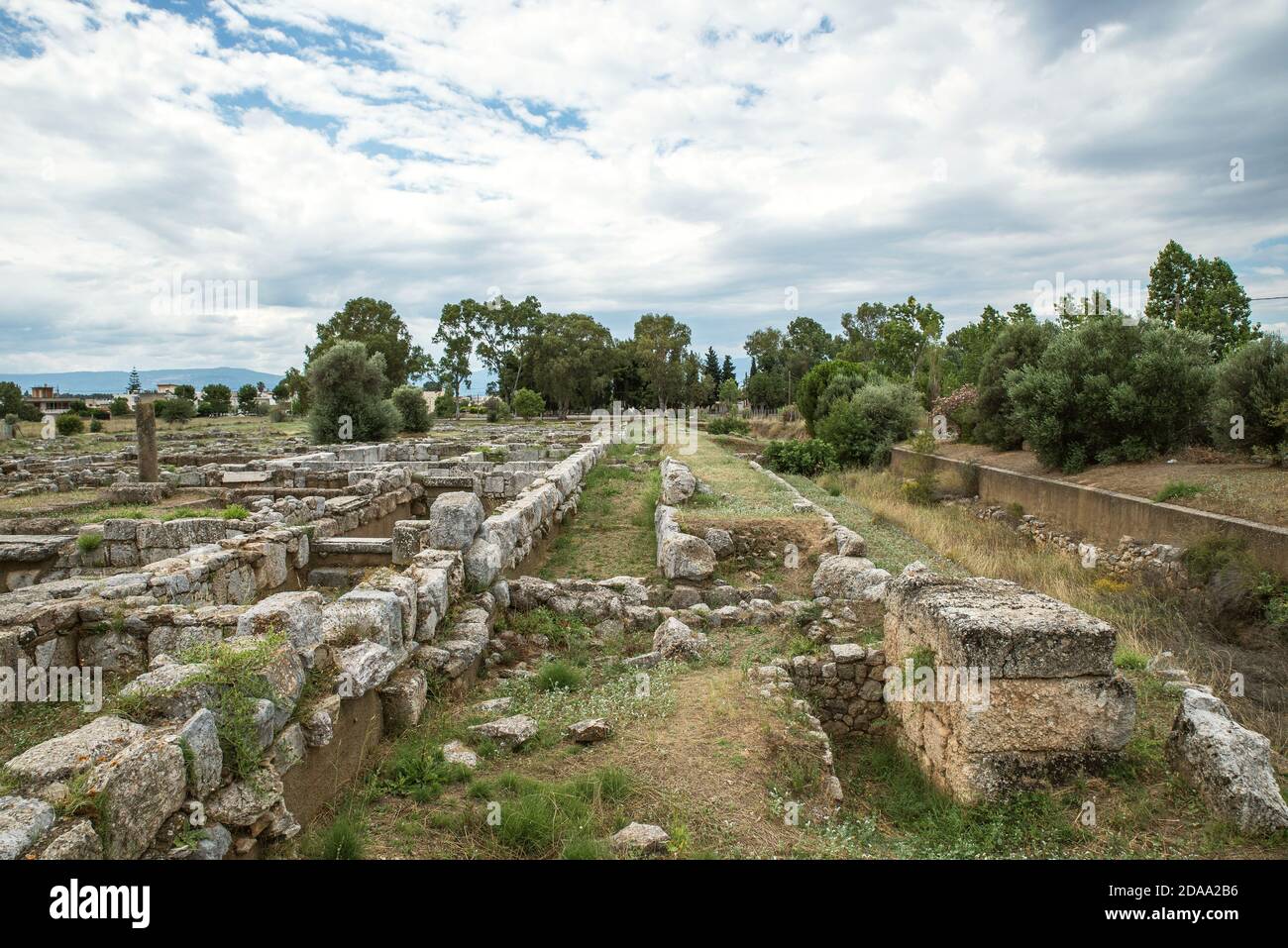 The ancient city of Eretria. Euboea, Greece Stock Photo - Alamy
