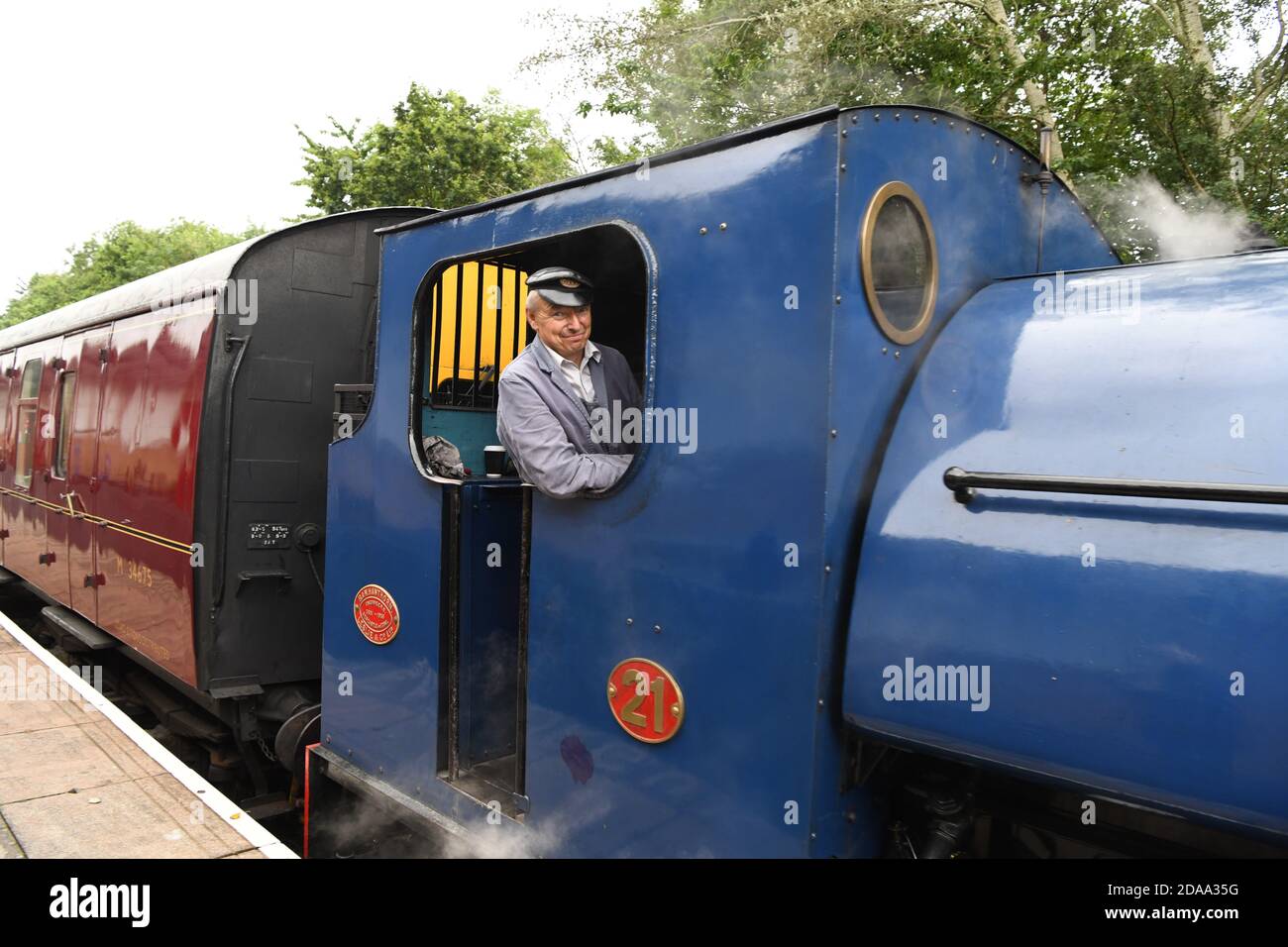 Steam Locomotive 'Linda' no. 21 at the Ribble Steam Railway and Museum ...
