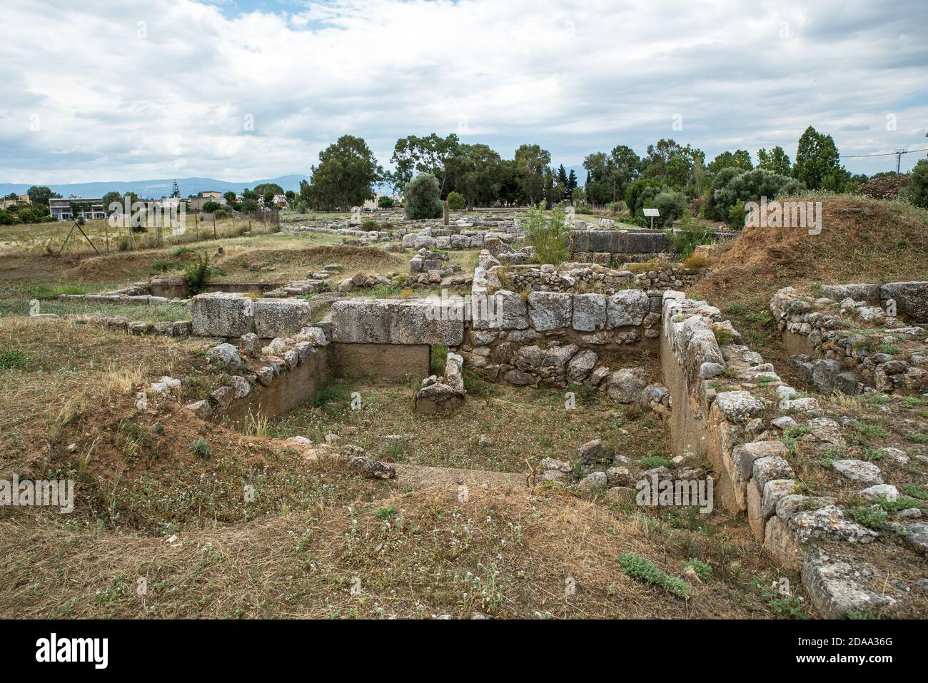 The ancient city of Eretria. Euboea, Greece Stock Photo - Alamy