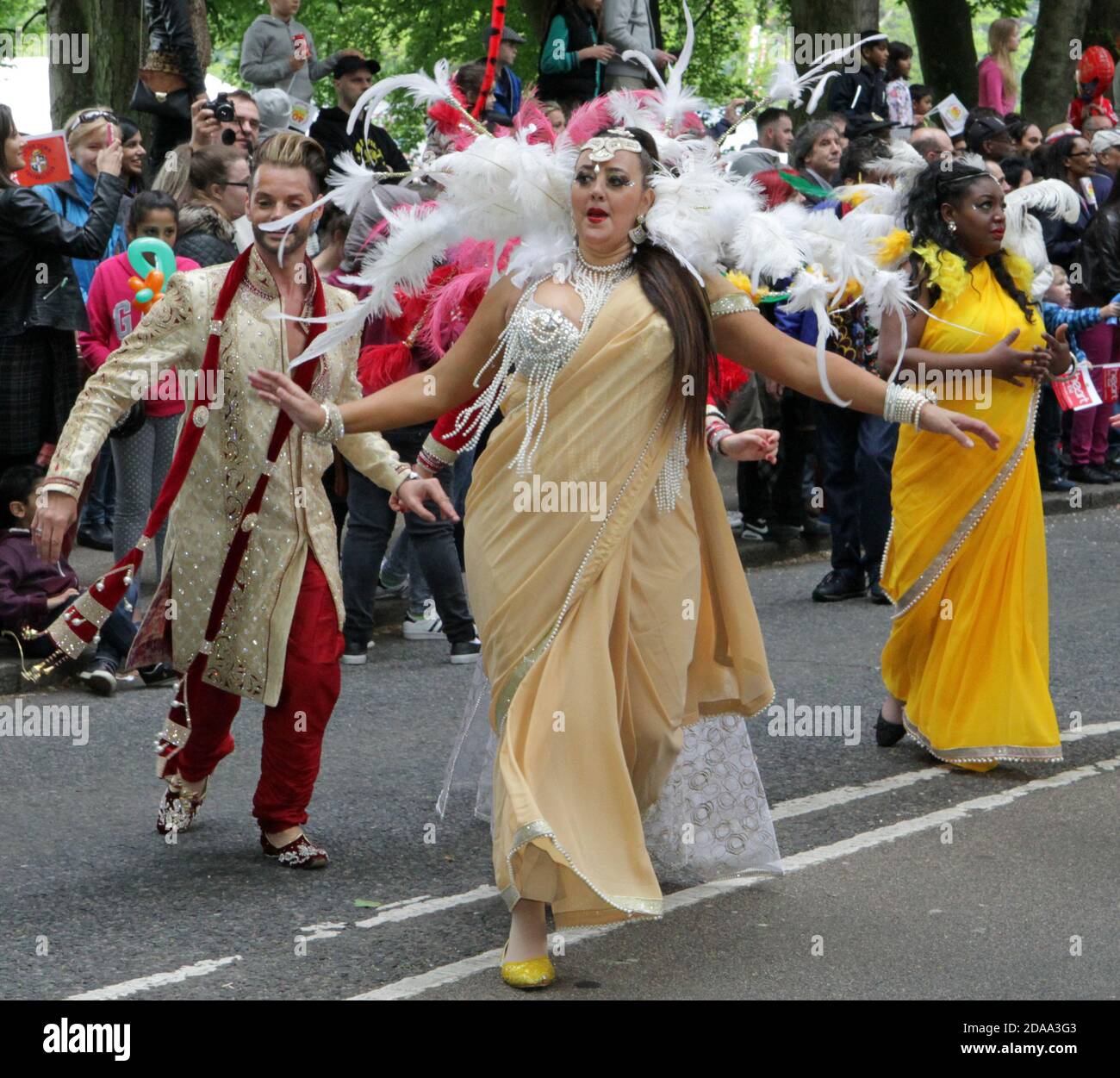 LUTON, UNITED KINGDOM - May 29, 2016: Costumes at the Luton Carnival ...