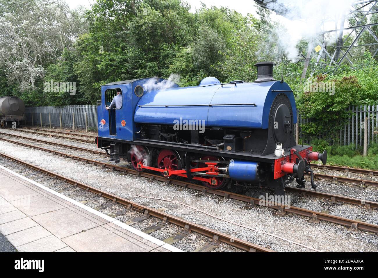 Steam Locomotive 'Linda' no. 21 at the Ribble Steam Railway and Museum ...