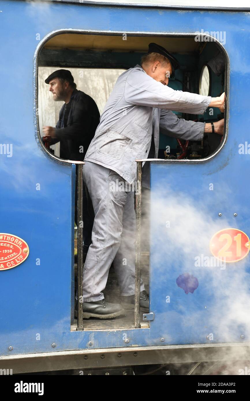 Steam Locomotive 'Linda' no. 21 at the Ribble Steam Railway and Museum ...