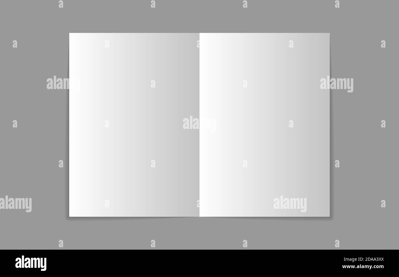 Blank white paper Stock Vector Images - Alamy