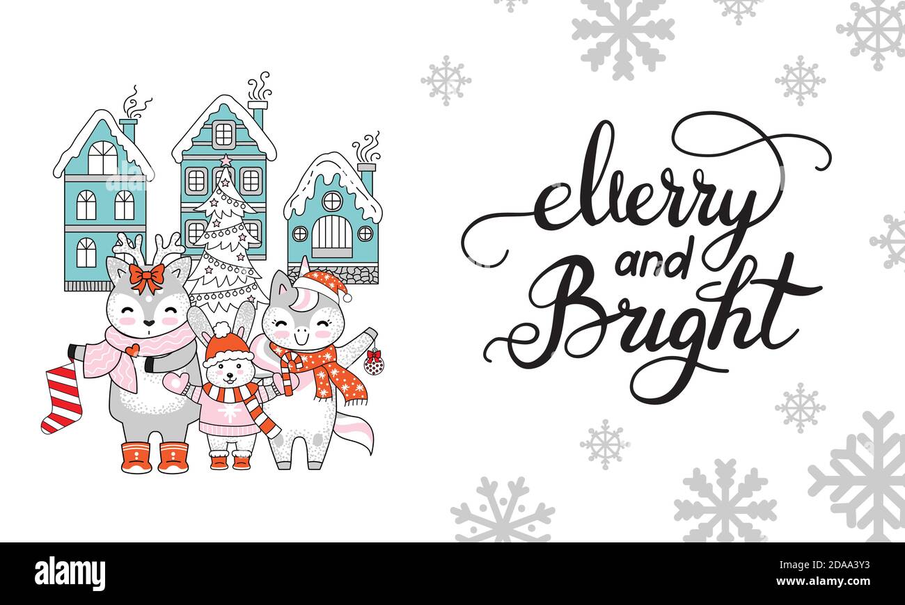 Festive horizontal christmas new Stock Vector Images - Alamy