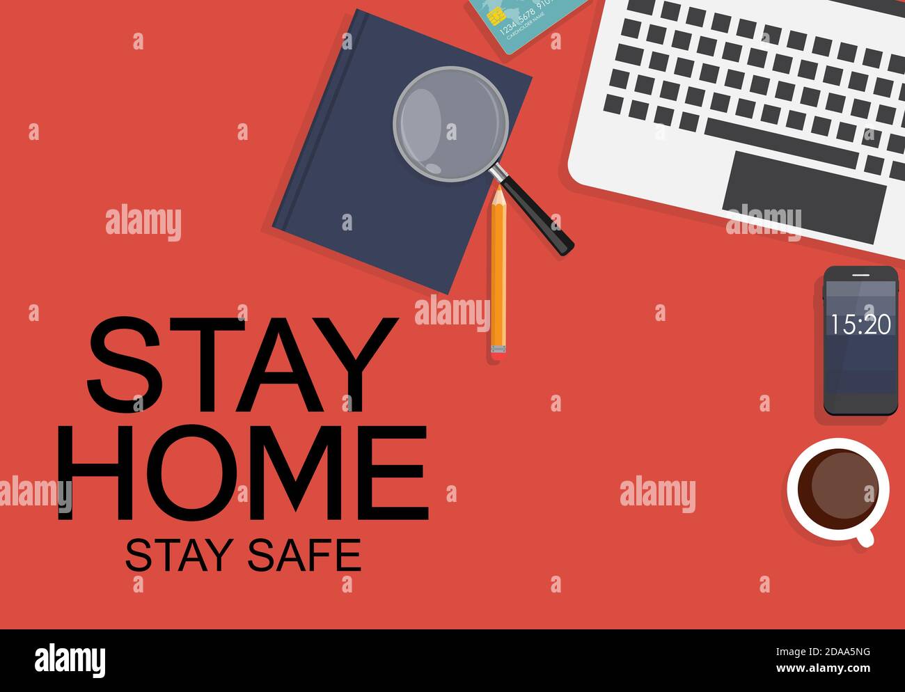 Stay Home. Stay Safe poster awareness social media campaign and ...