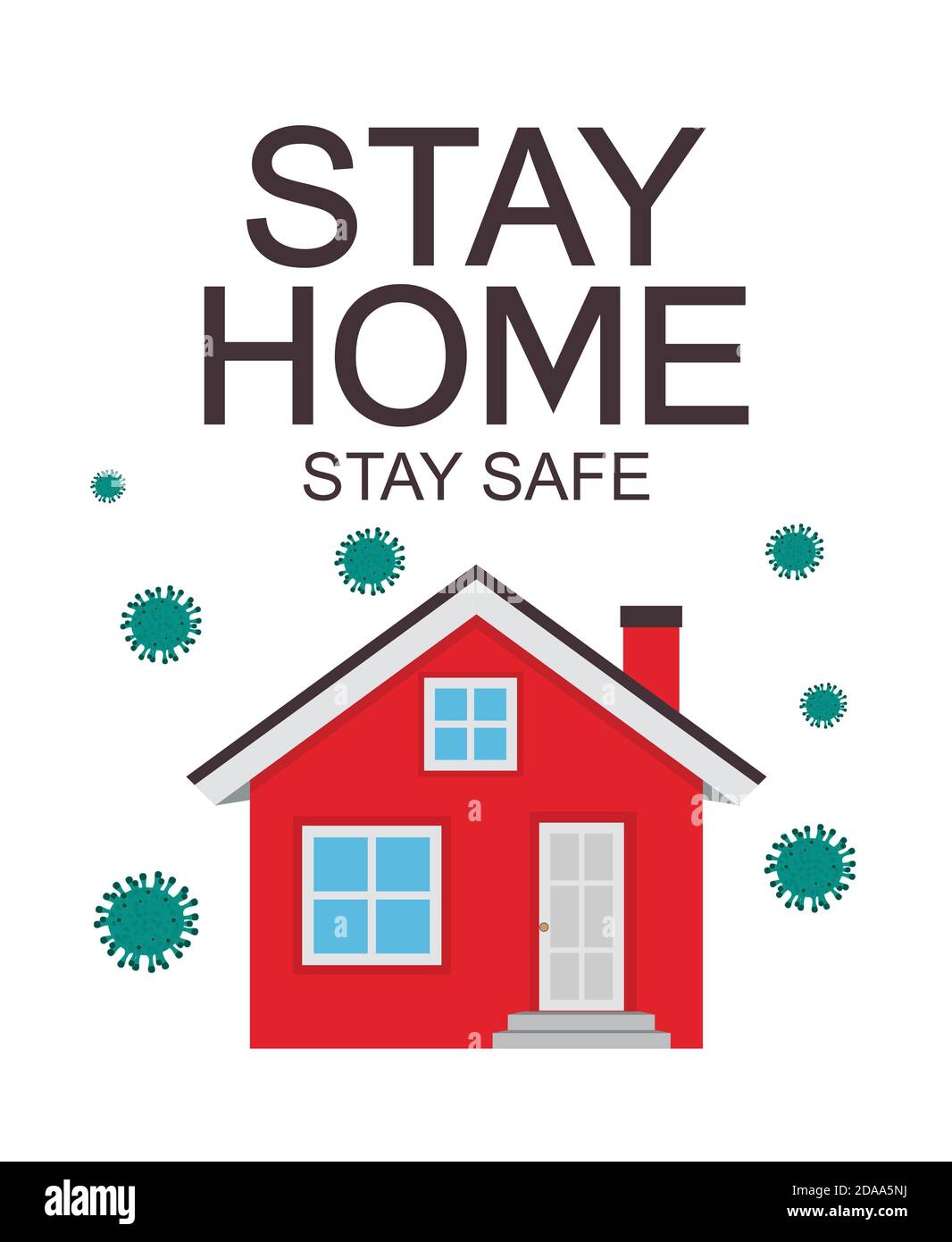 Stay Home. Stay Safe poster awareness social media campaign and ...